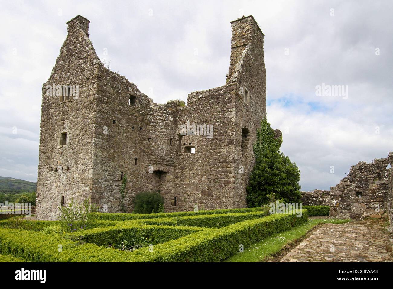 Tully Castle, Lough Erne, County Fermanagh, Northern Ireland Stock ...