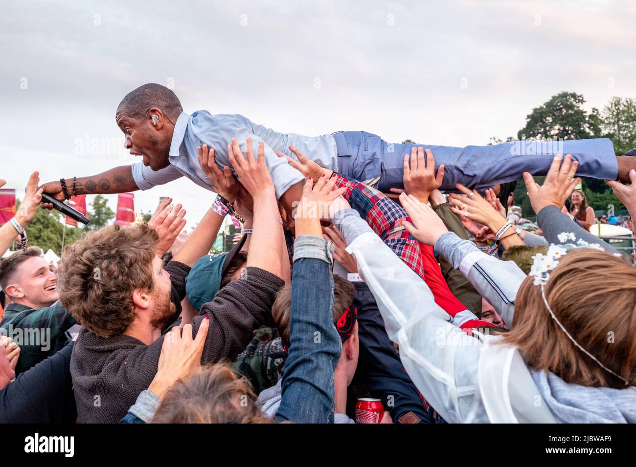 Exeter, August 15th 2018: Vintage Trouble, and singer Ty Taylor, on ...