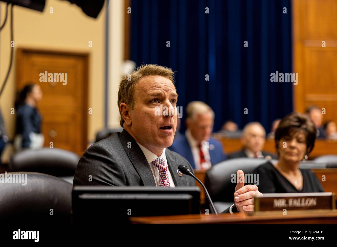Representative Pat Fallon (R-TX), speaks to The House Oversight and ...