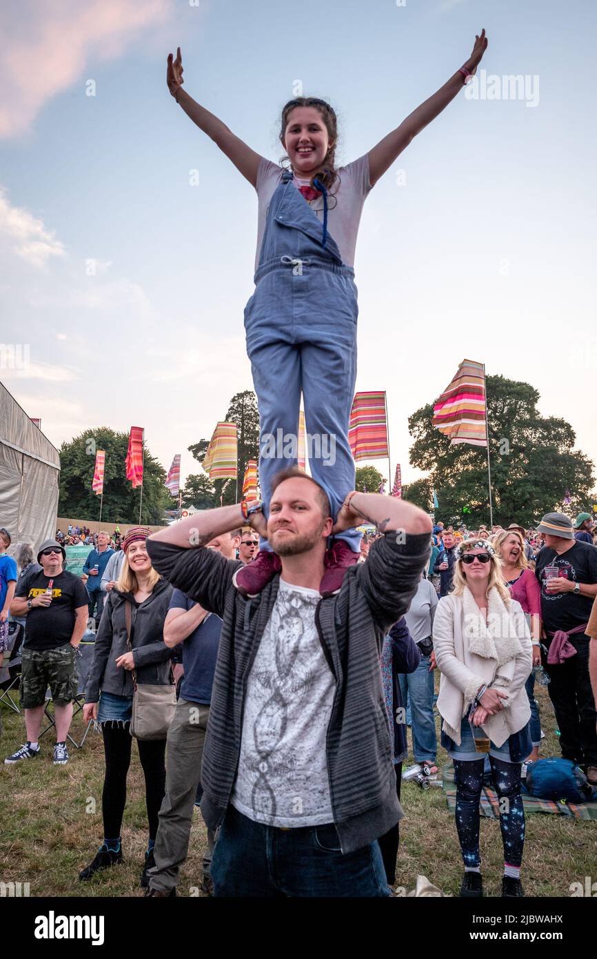 Exeter, August 15th 2018: Beautiful Days festival Stock Photo - Alamy