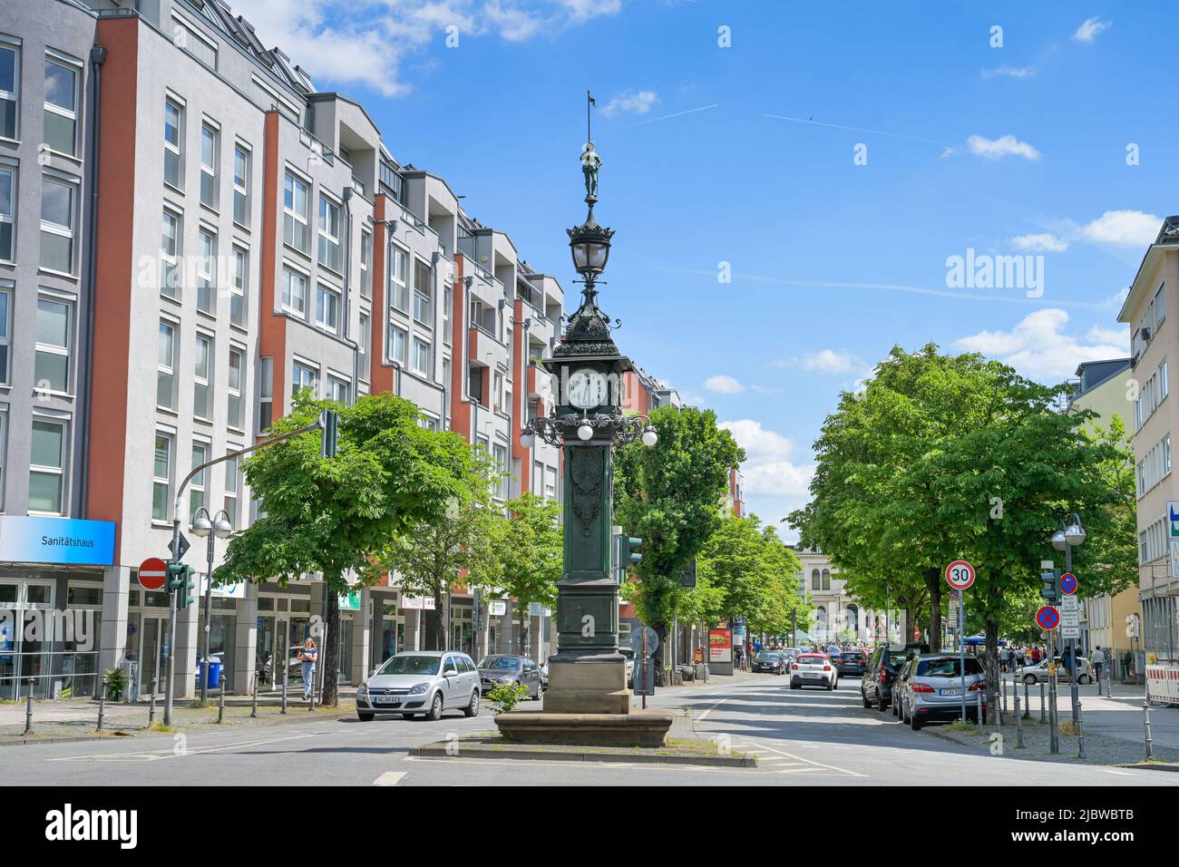 Uhrtürmchen, Sandweg, Frankfurt am Main, Hessen, Deutschland Stock ...