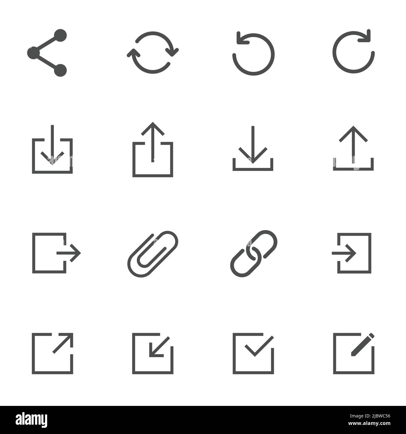 Internet Web Communication Vector Icons Set Stock Vector Image And Art Alamy
