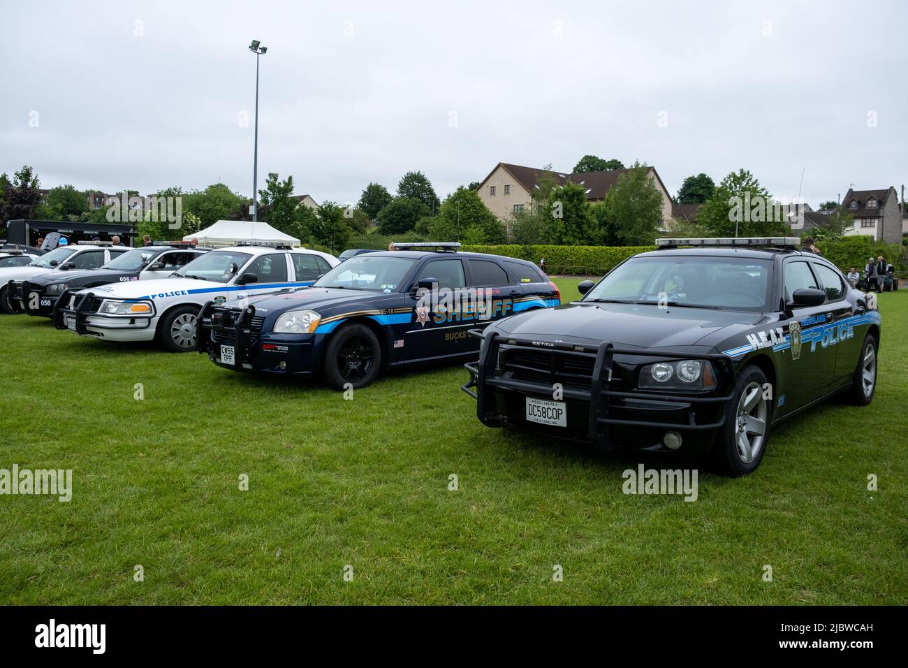 LAPD Police car at the American Classic Car Show at Keynsham rugby club ...