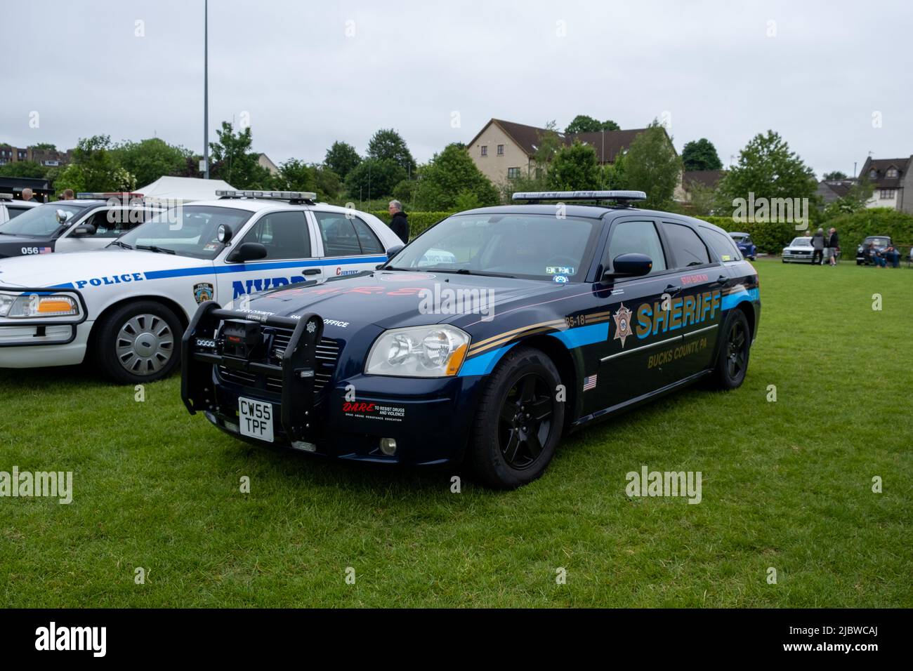 LAPD Police car at the American Classic Car Show at Keynsham rugby club ...
