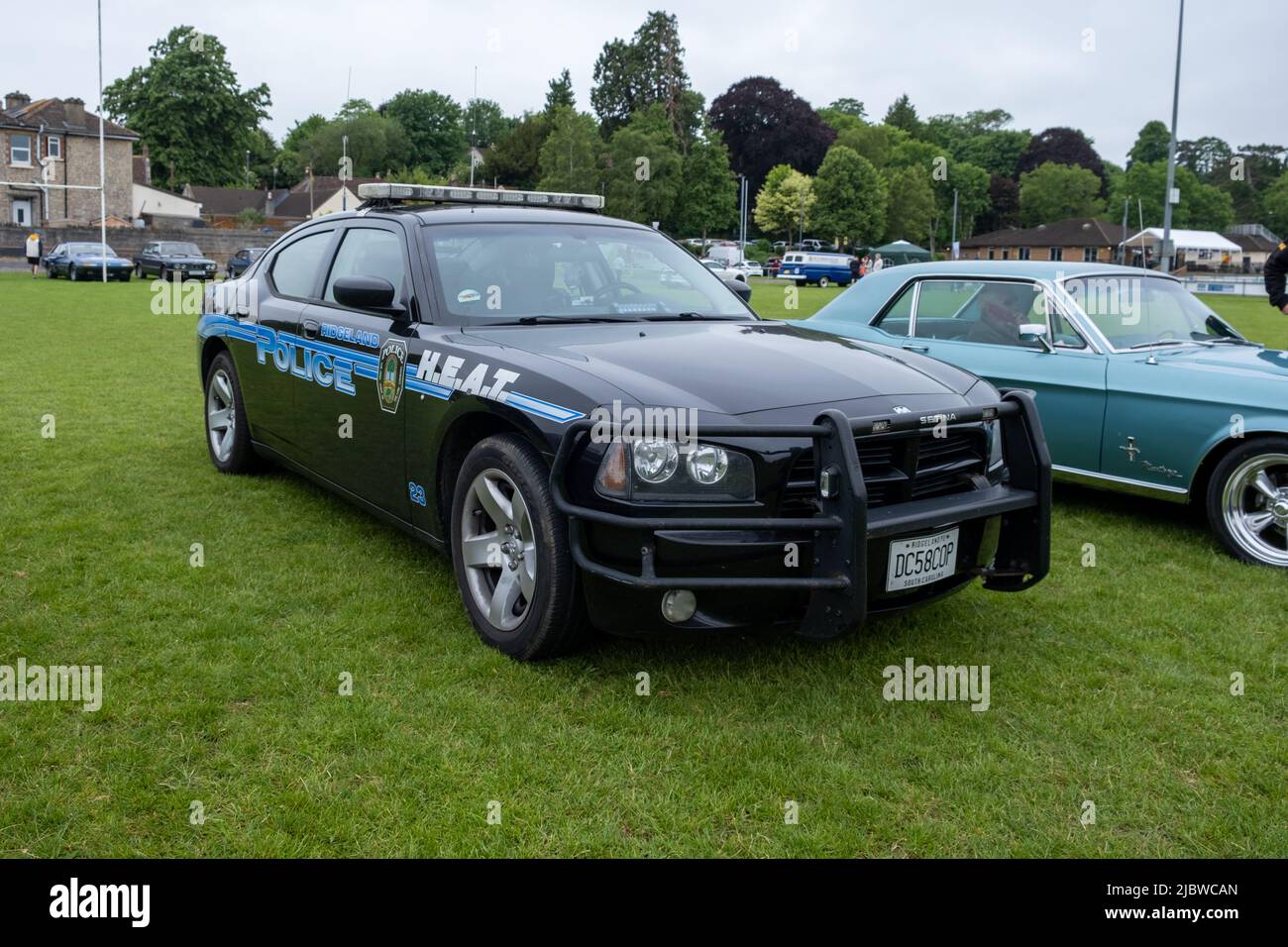 LAPD Police car at the American Classic Car Show at Keynsham rugby club ...