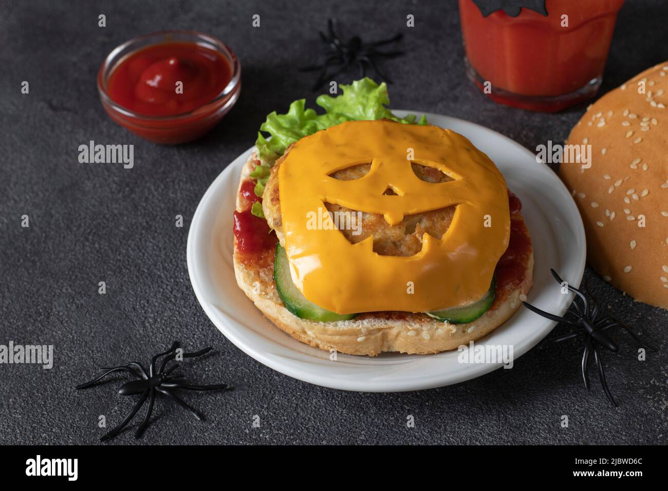 Halloween Burger Memes Funny Monster Chicken Burger Toast Cheese