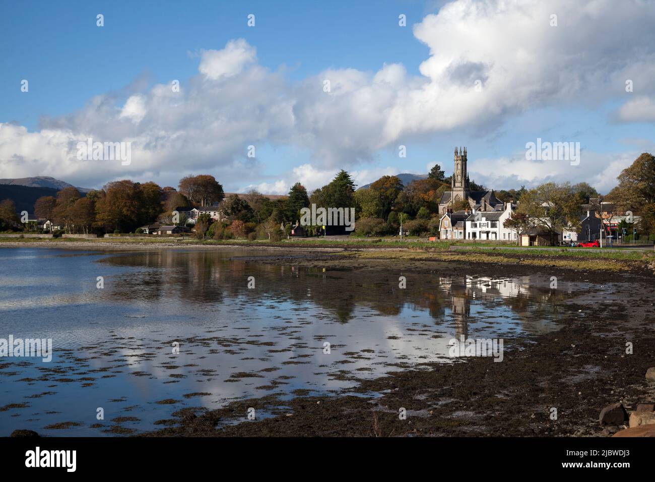 The conservation village of Rhu, near Helensburgh, Argyll and Bute ...