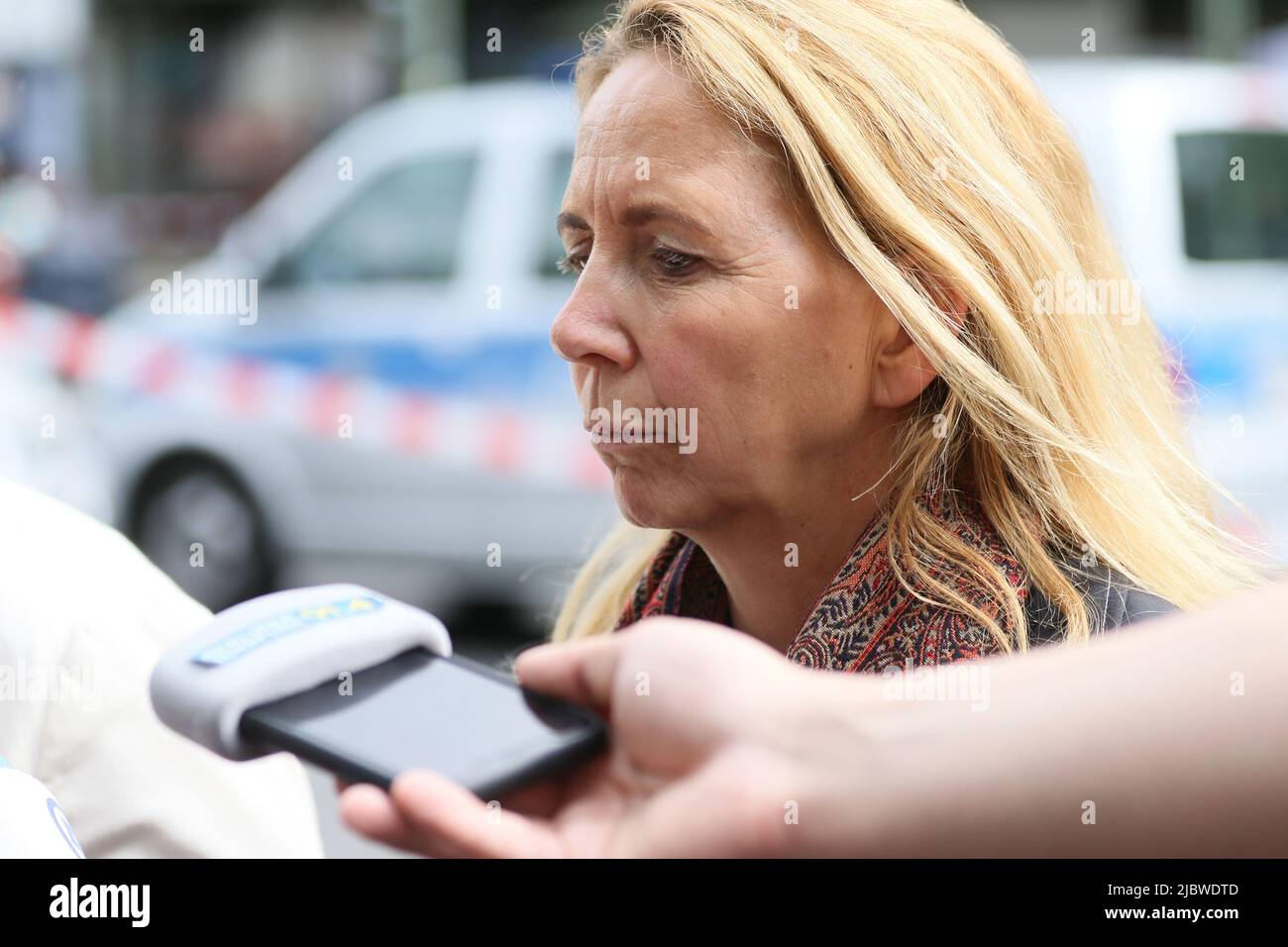 06/08/2022, Berlin, Germany. The police chief Dr. Barbara Slowik at the ...