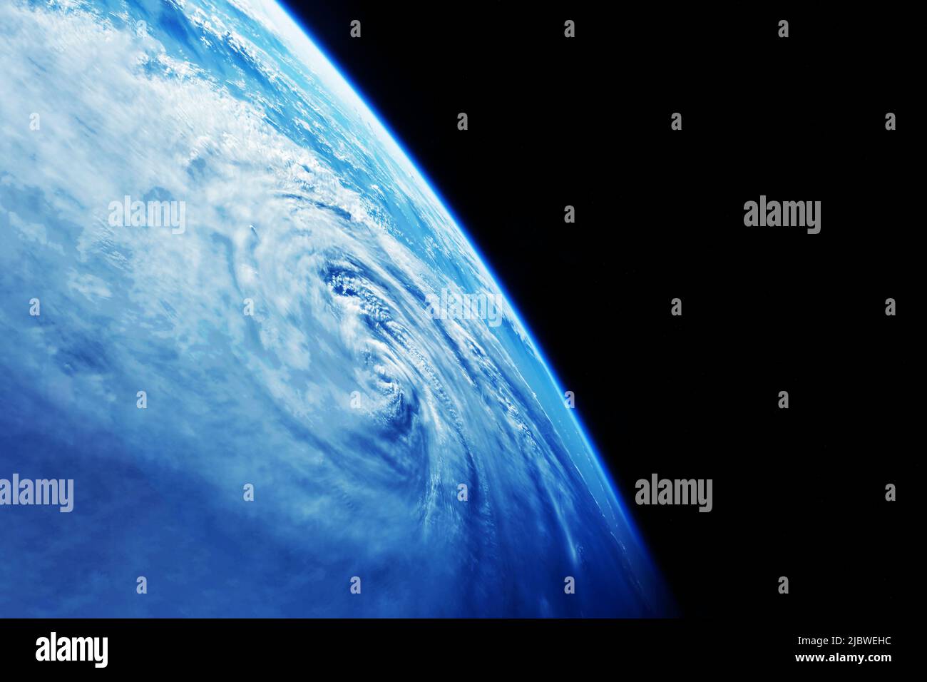 A huge tornado, a cyclone from space. High quality photo Stock Photo ...