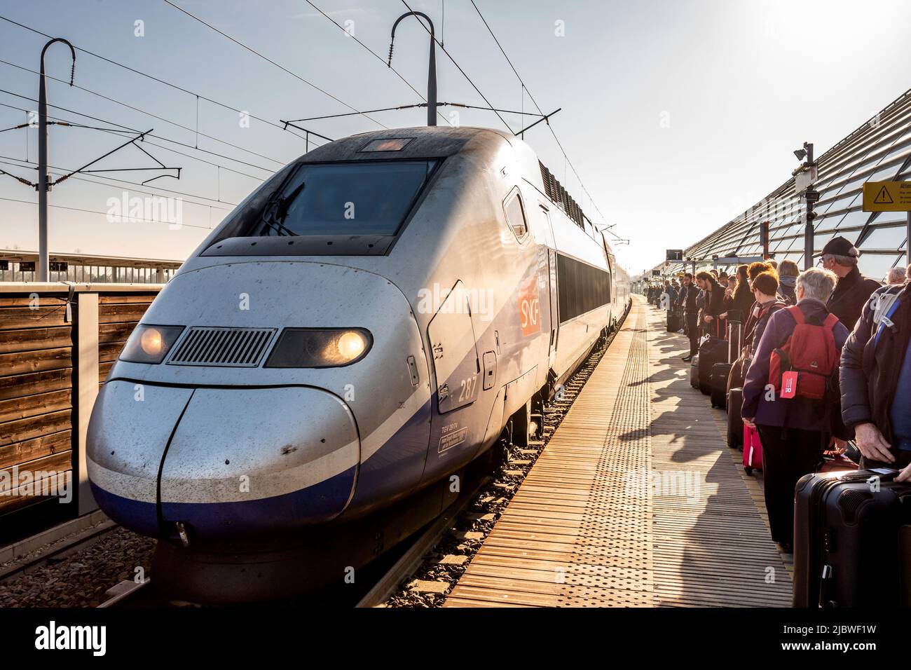 Avignon France Avignon, February 23rd 2019: The TGV station at Avignon ...