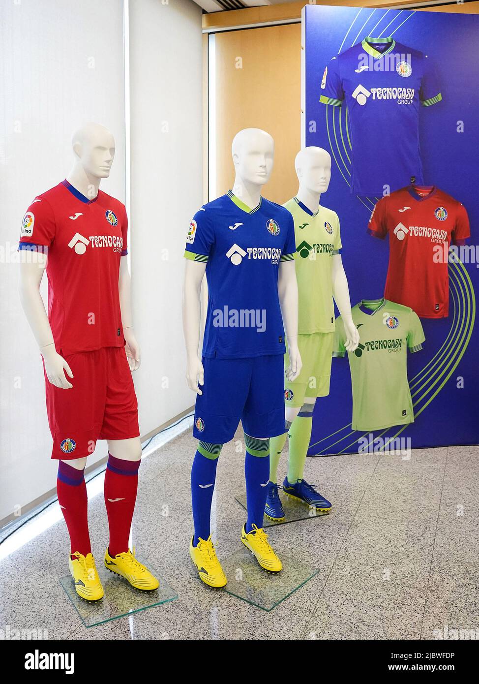 Getafe CF's new play kits for the 2022/2023 season. in Getafe, Spain on ...