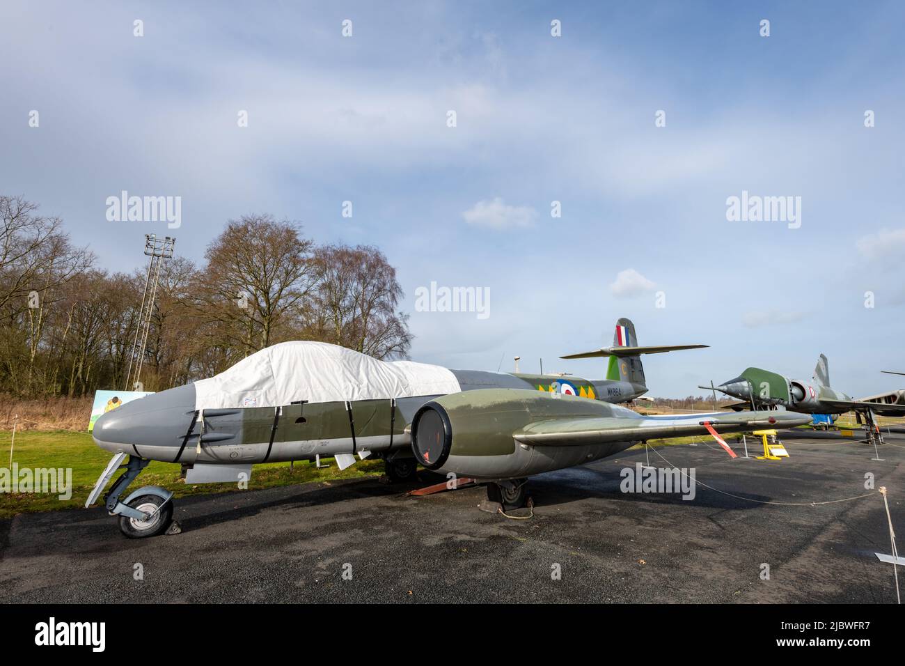 York.Yorkshire.United Kingdom.February 16th 2022.A Meteor jet fighter ...