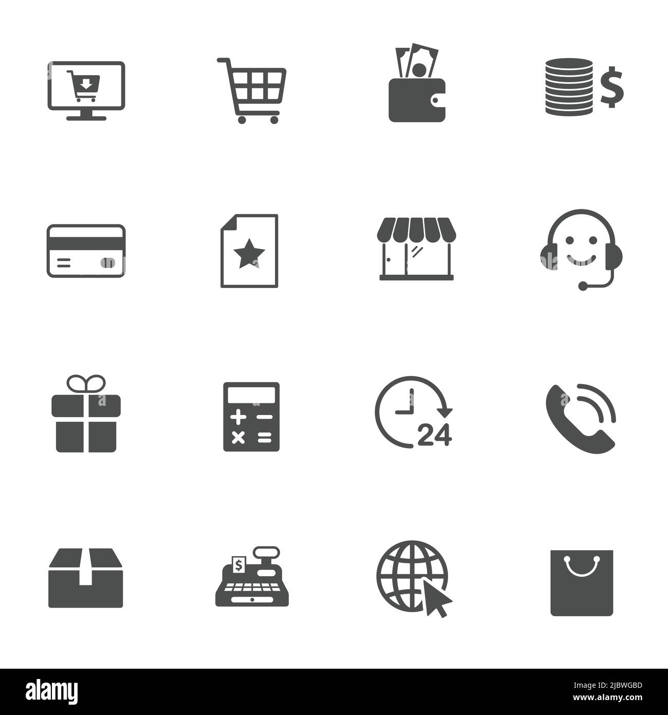 e-commerce vector icons set Stock Vector Image & Art - Alamy