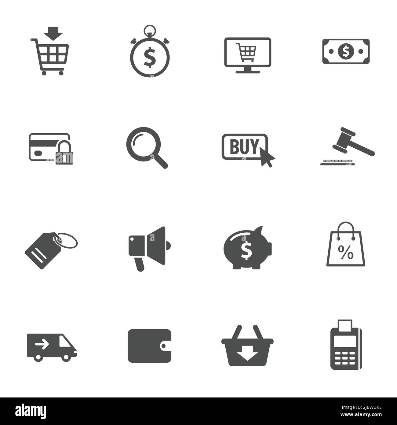 e-commerce vector icons set Stock Vector Image & Art - Alamy