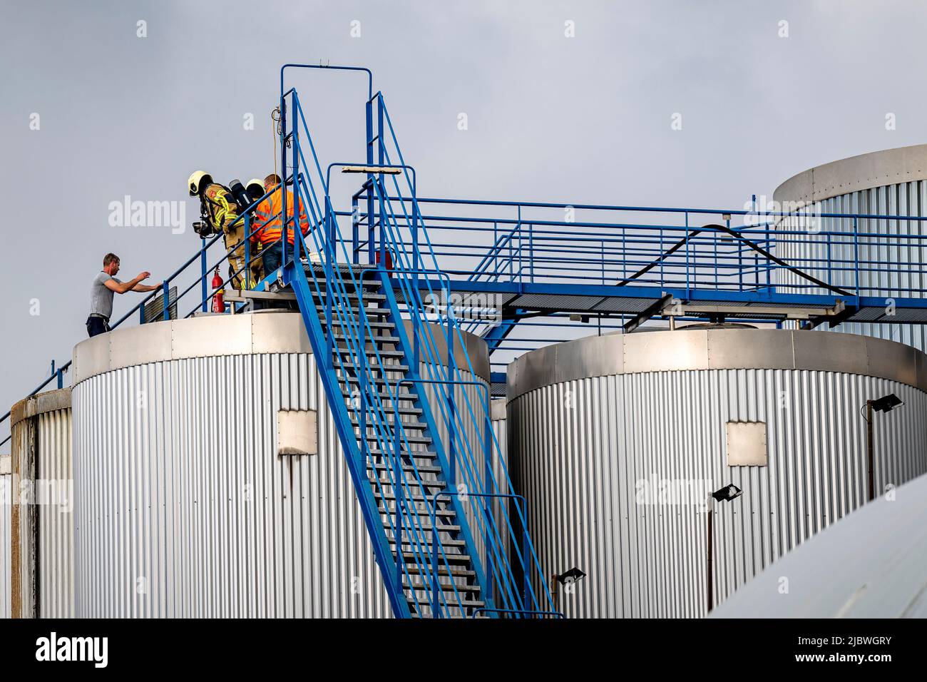 MOERDIJK, Netherlands, 08-06-2022, Op het terrein van Bewa Tank ...