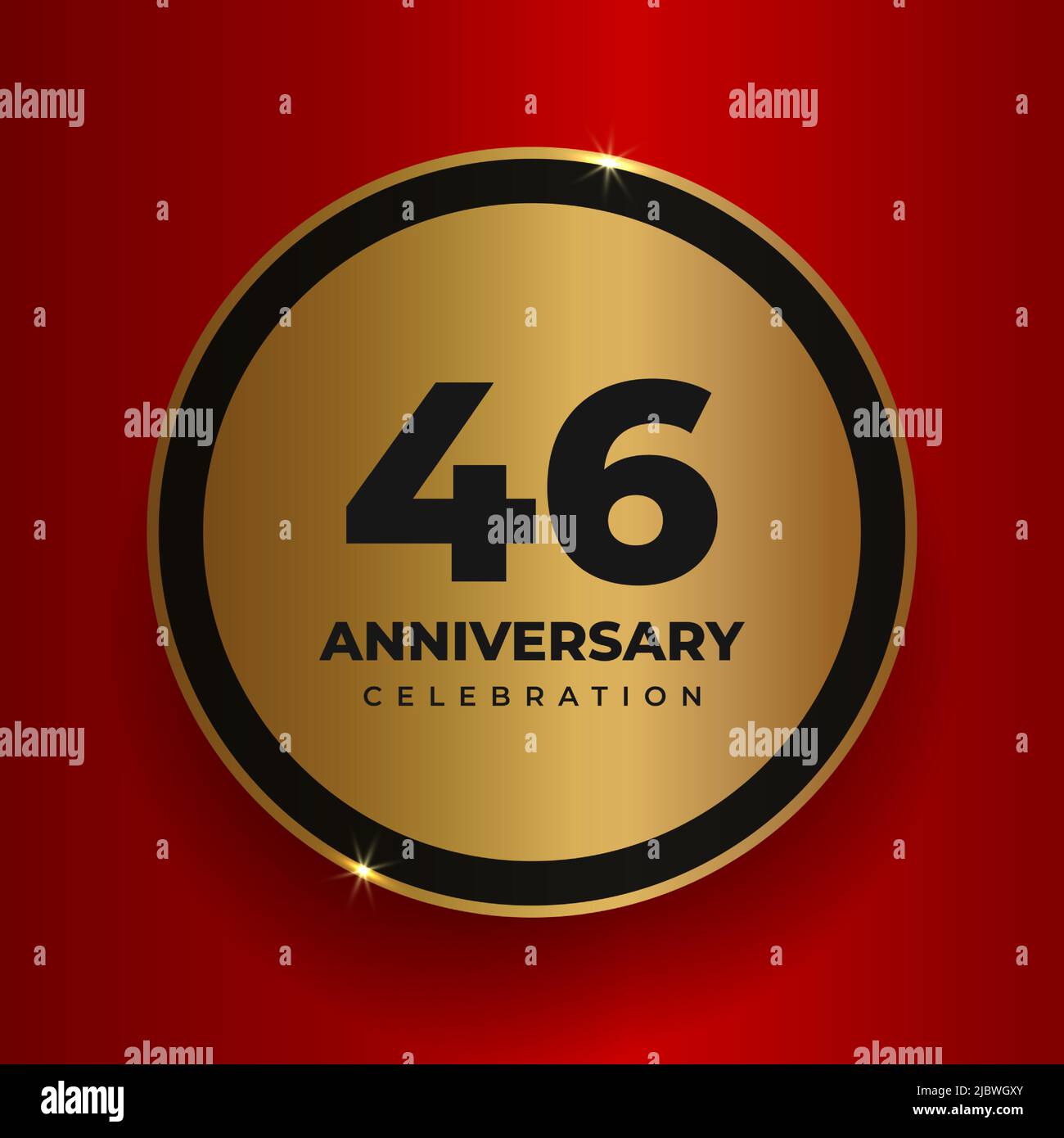46 years anniversary celebration background. Celebrating 46th ...