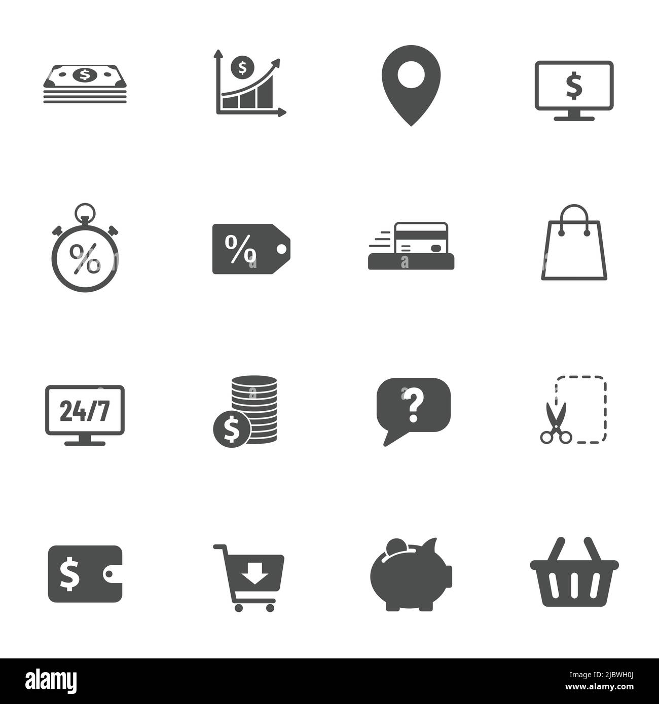 e-commerce vector icons set Stock Vector Image & Art - Alamy