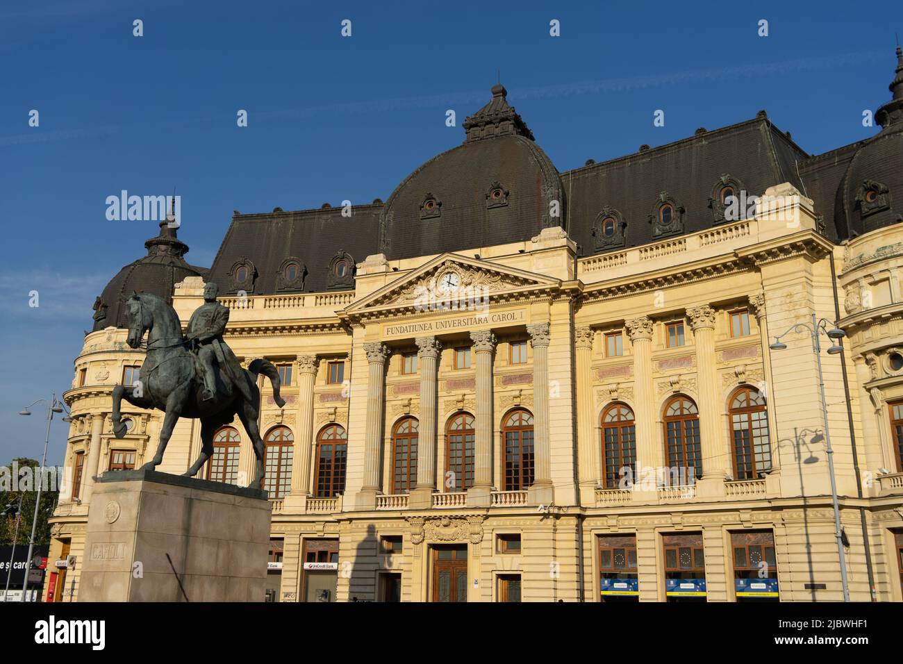 The National Library located on Calea Victoriei in Bucharest Stock ...