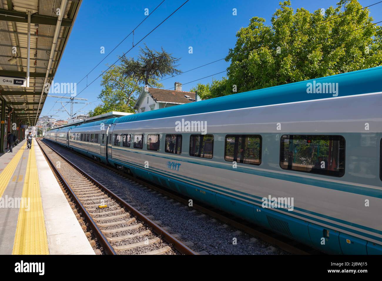 High Speed Train or literally Yuksek Hizli Tren or YHT in Bostanci ...