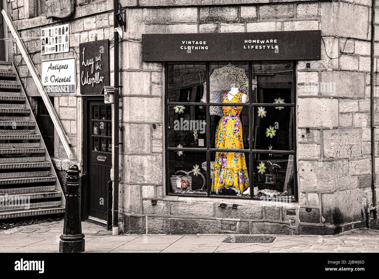 Window Shopping, Hebden Bridge Stock Photo - Alamy