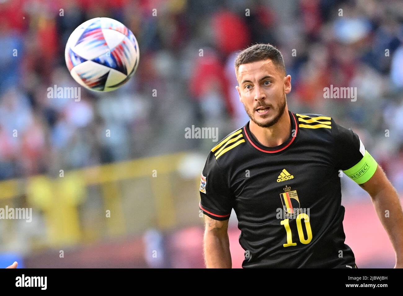 Belgium's Eden Hazard pictured in action during a soccer game between ...