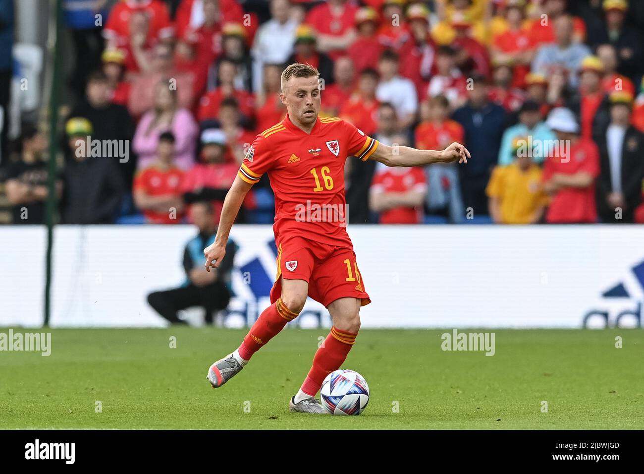 Joe Morrell of Wales with the ball Stock Photo - Alamy