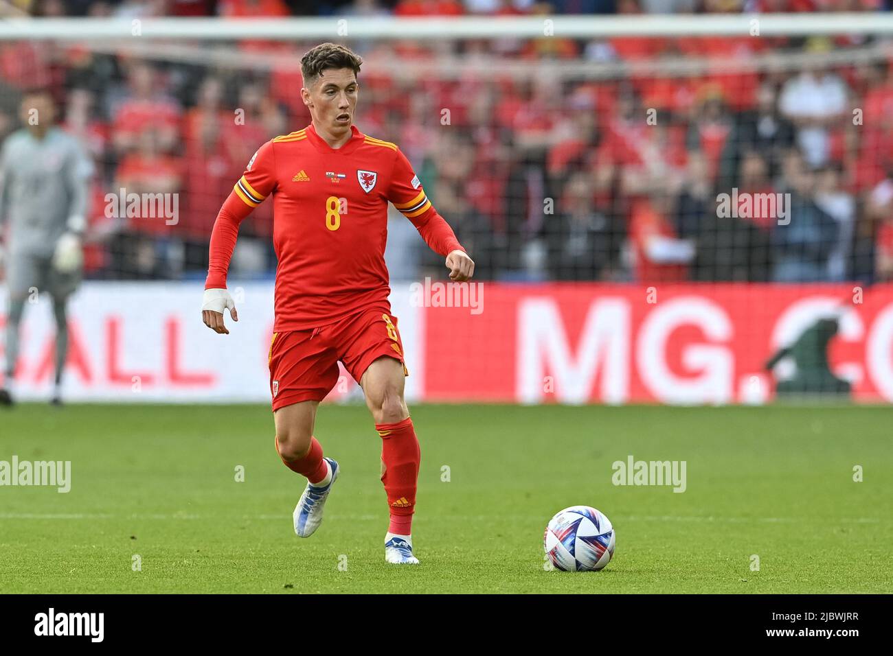 Harry Wilson of Wales with the ball Stock Photo - Alamy