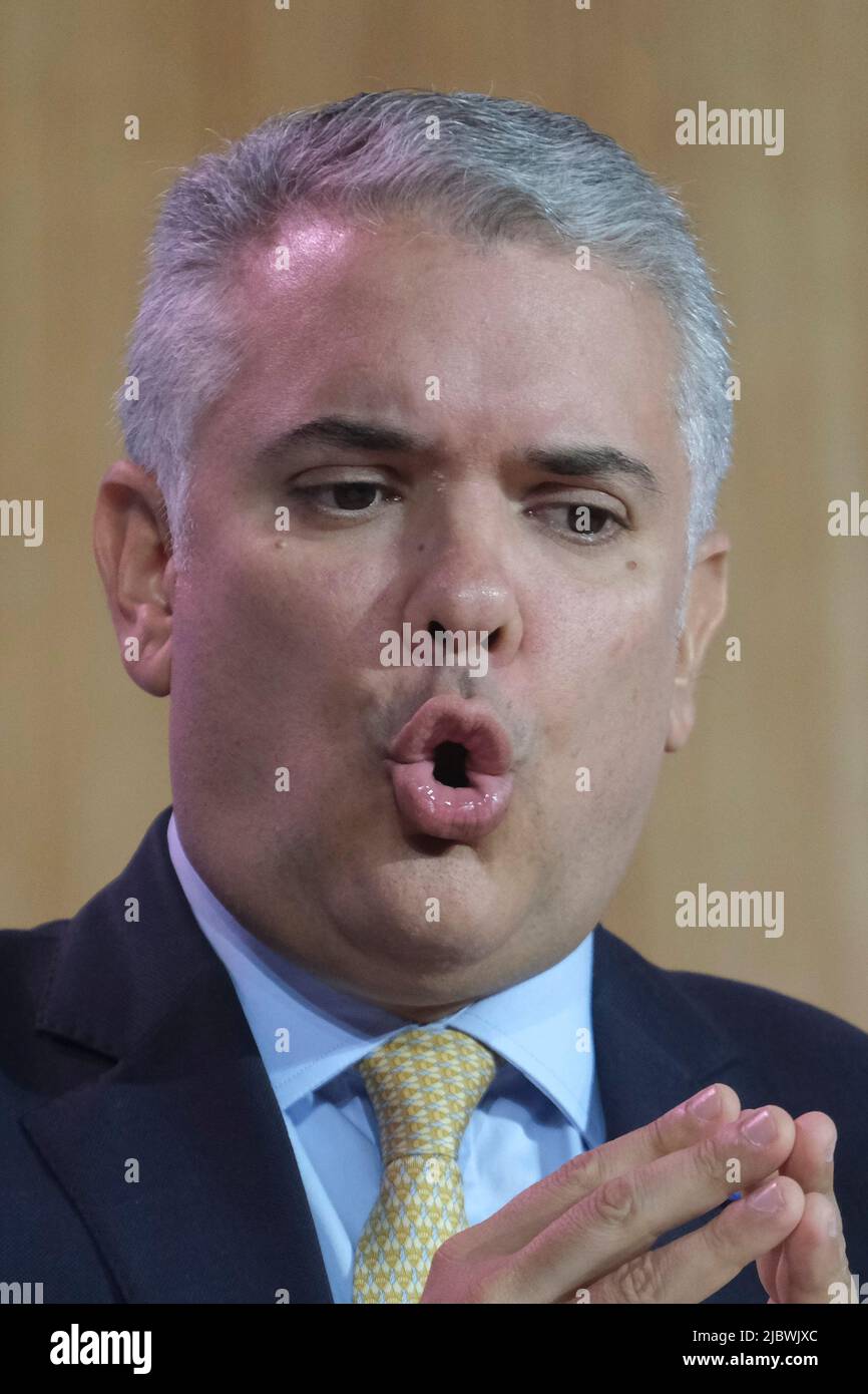 Los Angeles, California, USA. 8th June, 2022. Colombian President, Ivan ...