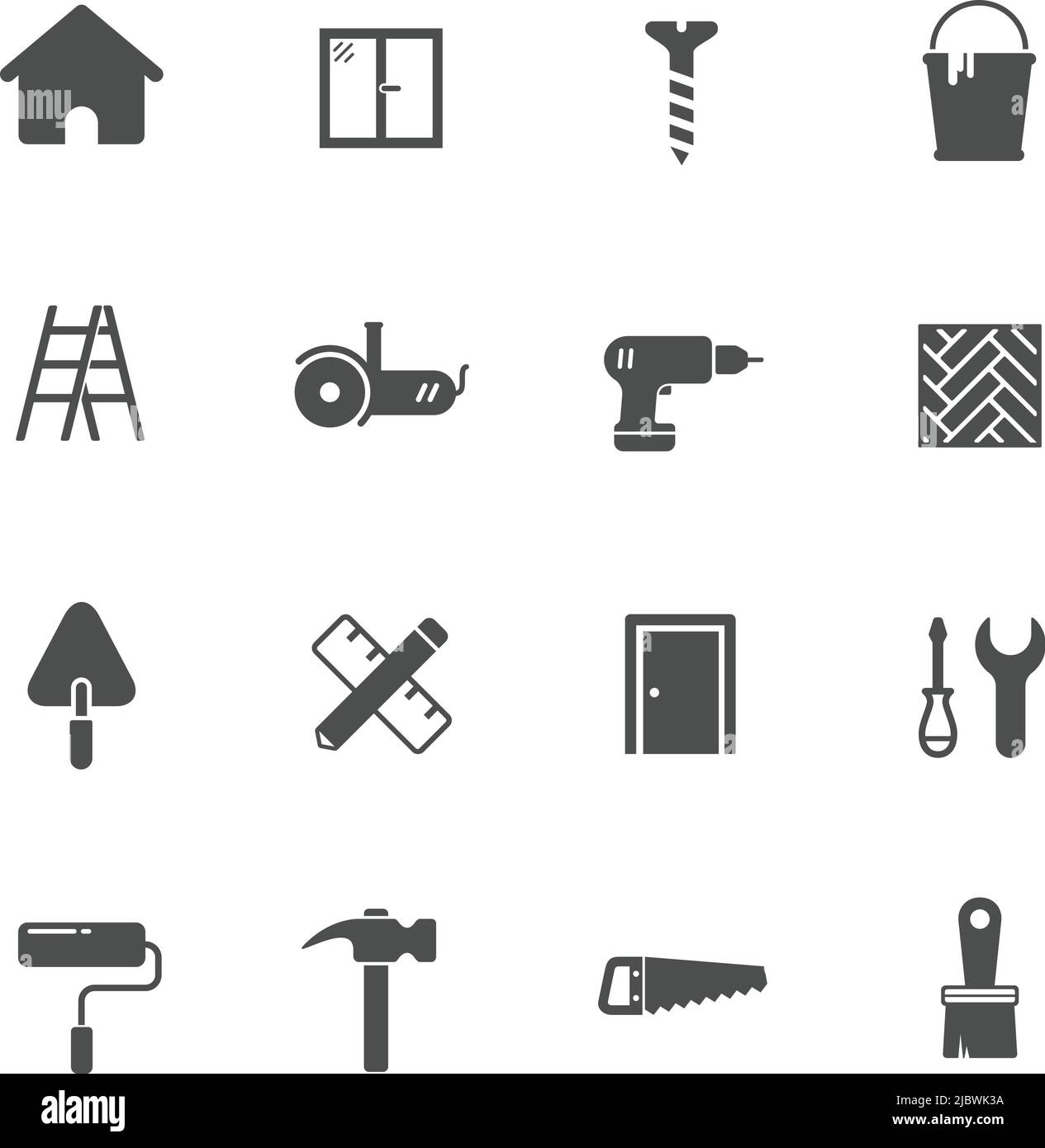 building construction vector icons Stock Vector Image & Art - Alamy