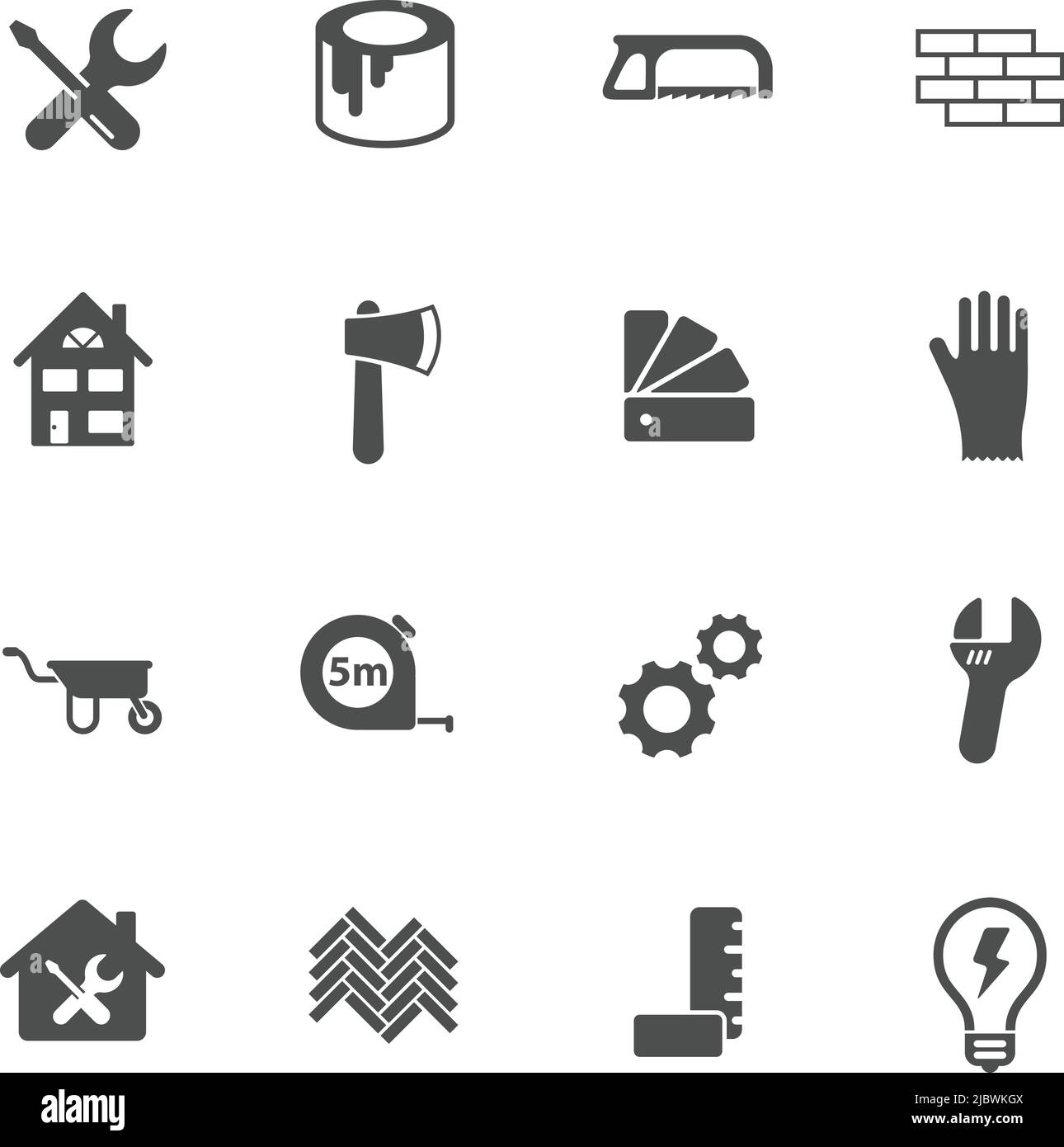 construction vector icons for web, mobile and user interface Stock ...