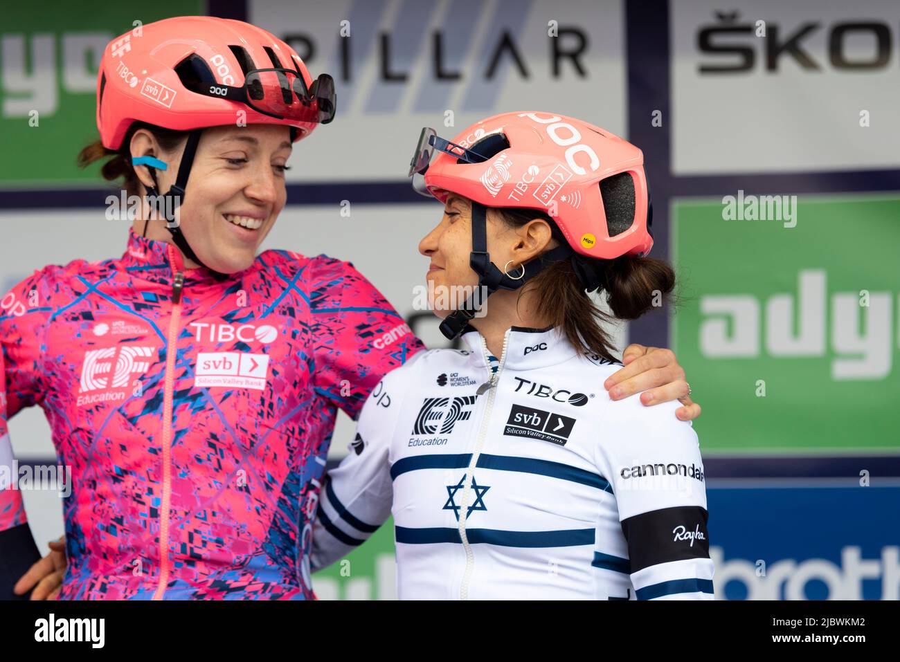 Omer Shapira of EF Education TIBCO SVB at Colchester Sports Park for ...