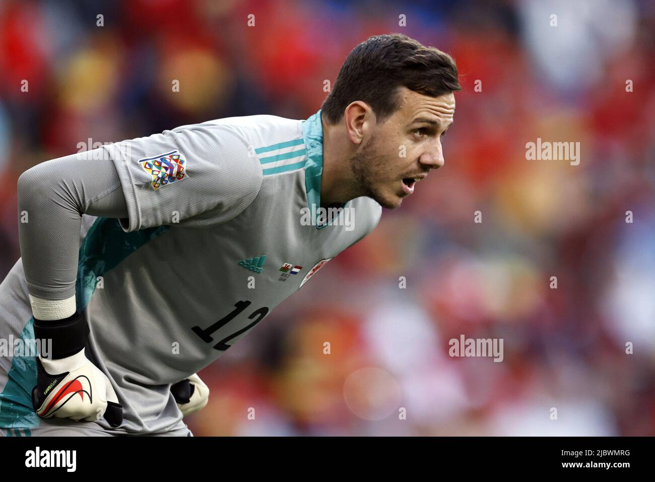 CARDIFF - Wales goalkeeper Danny Ward during the UEFA Nations League ...