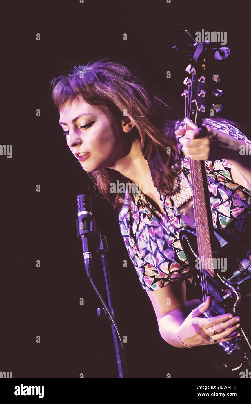 Angel Olsen performs on stage at the Auditorium Parco della Musica in ...