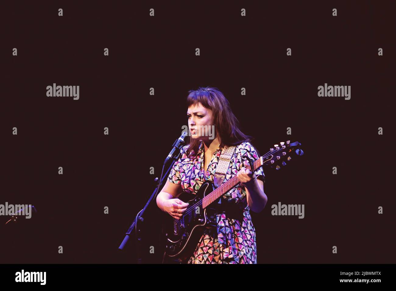 Angel Olsen performs on stage at the Auditorium Parco della Musica in ...