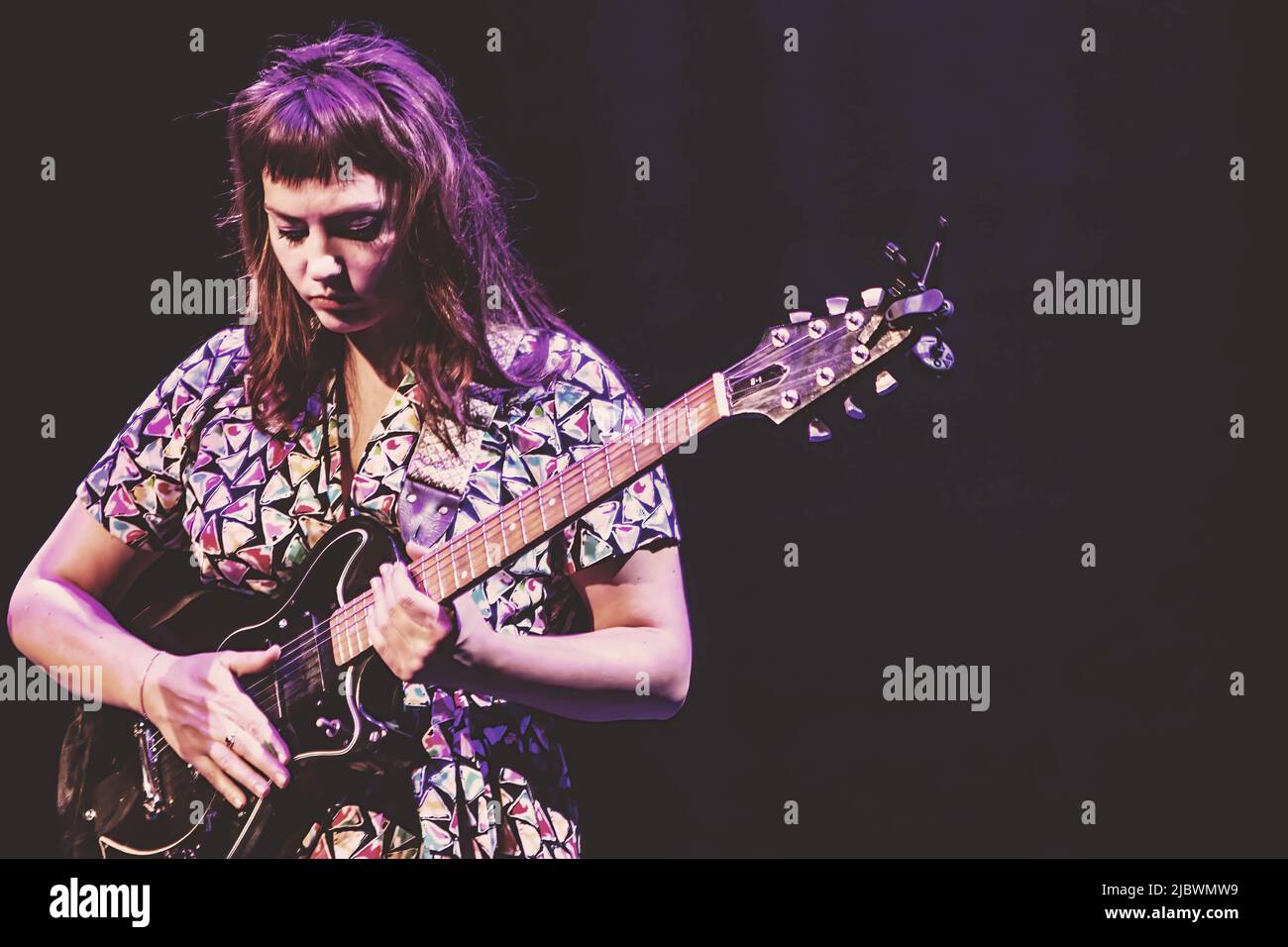 Angel Olsen performs on stage at the Auditorium Parco della Musica in ...