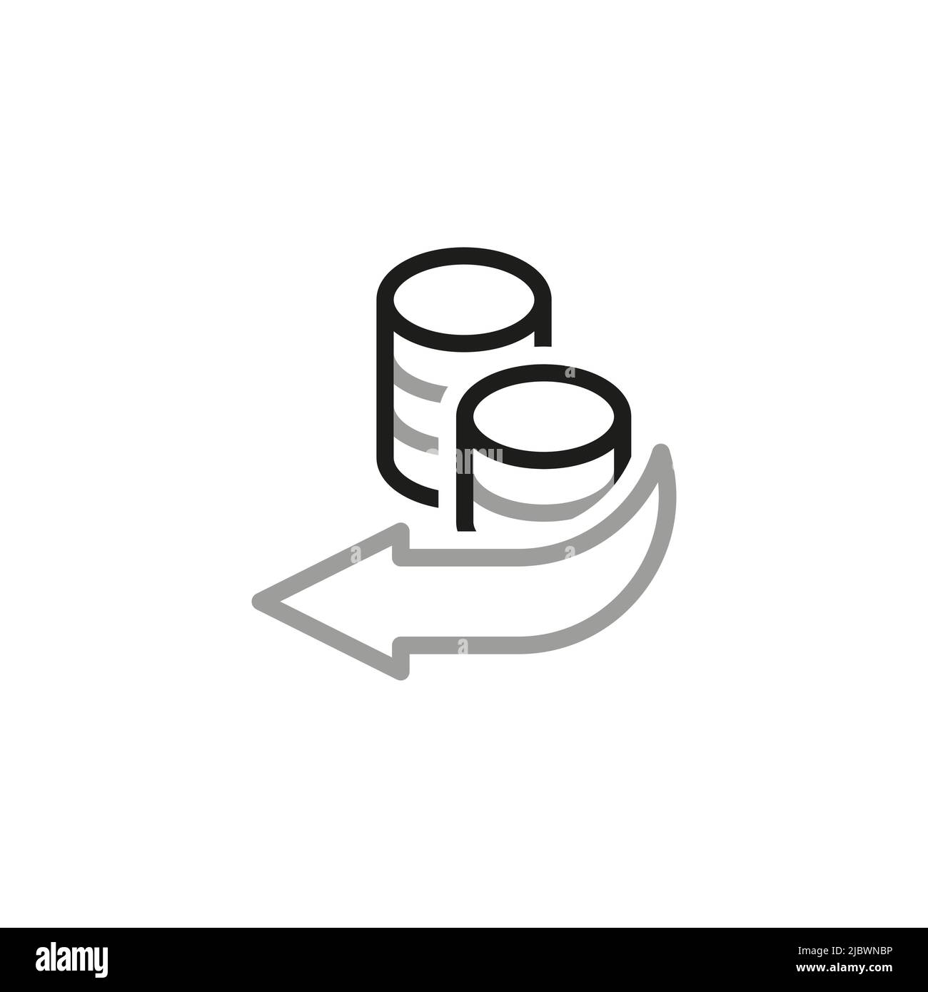 Simple of Money Movement Related Vector Icons. Profit and income drop ...