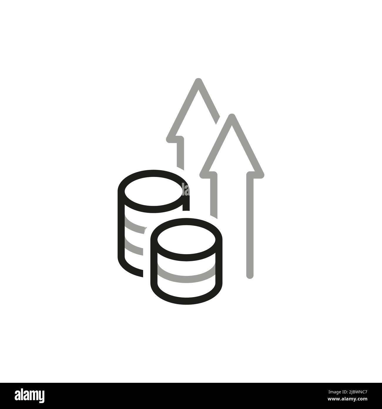 Simple of Money Movement Related Vector Icons. Profit and income growth ...