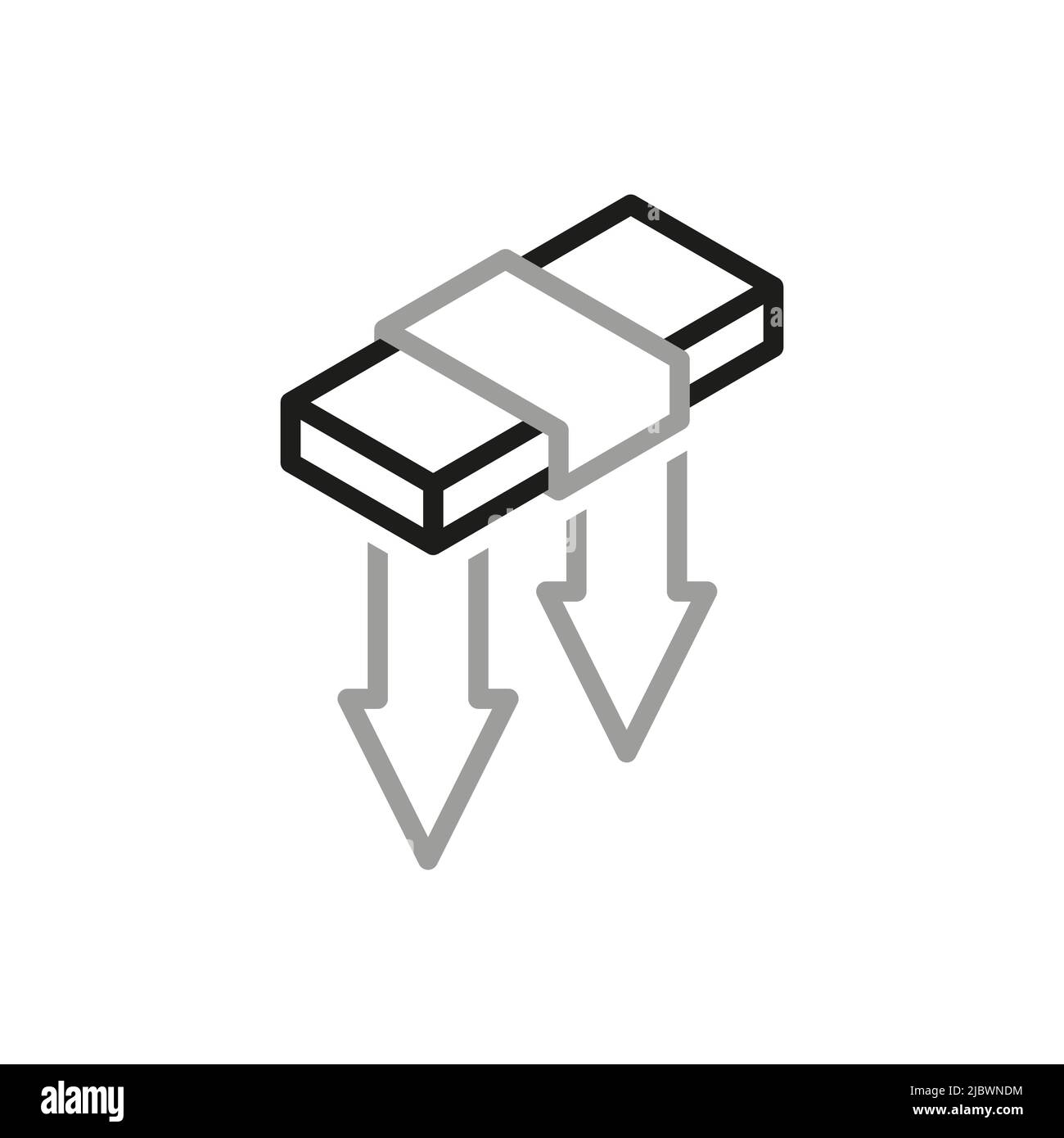 Simple of Money Movement Related Vector Icons. Profit and income drop ...