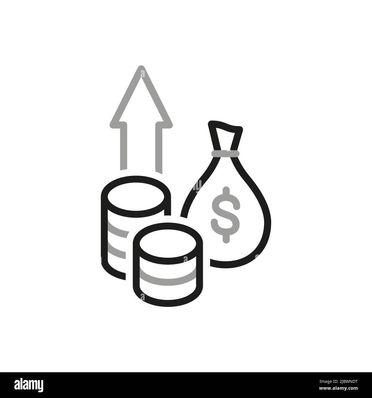 Simple of Money Movement Related Vector Icons. Profit and income growth ...