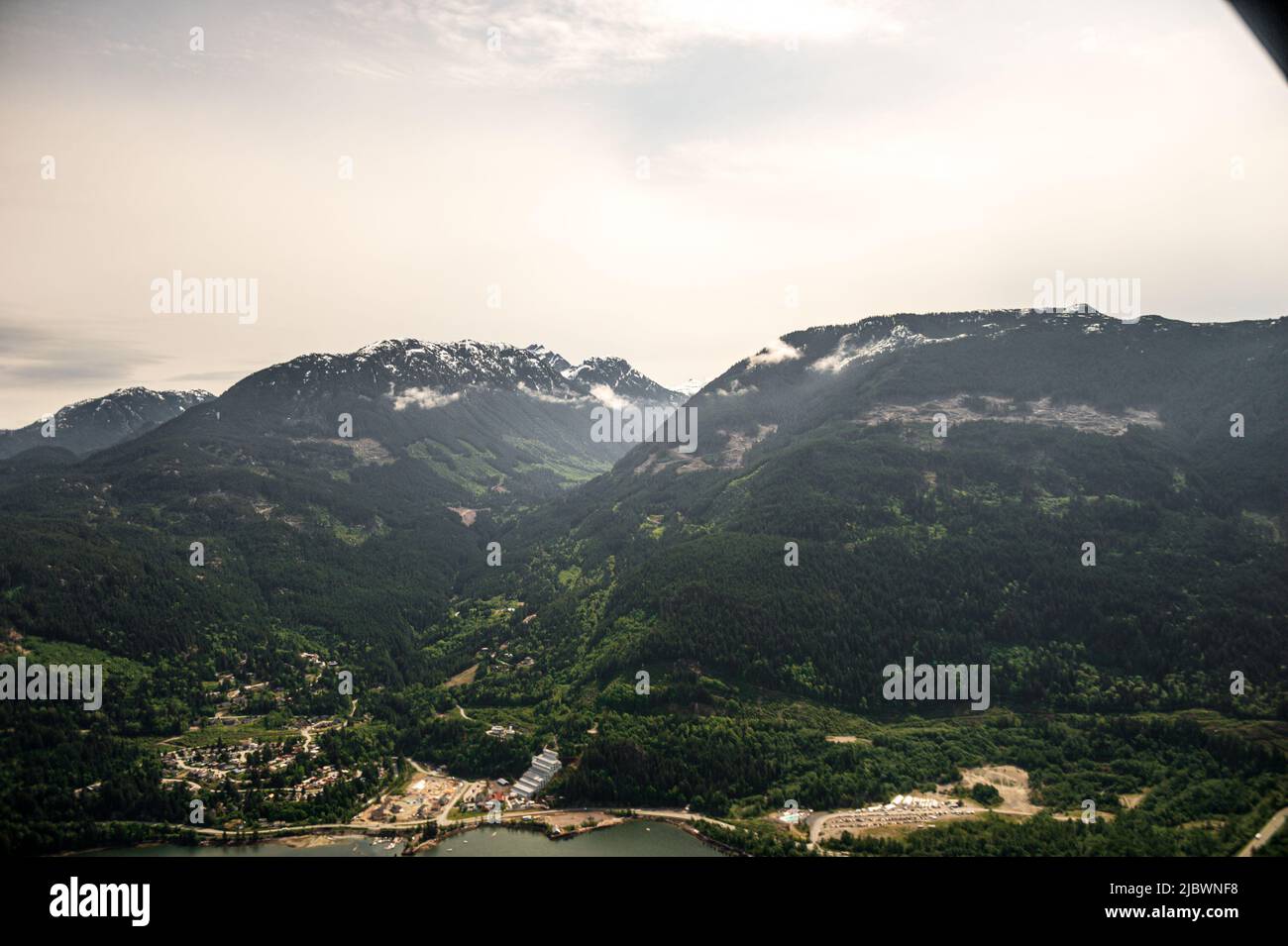 Views from a Vancouver harbour from a DHC-3 de Havilland Turbine Single ...