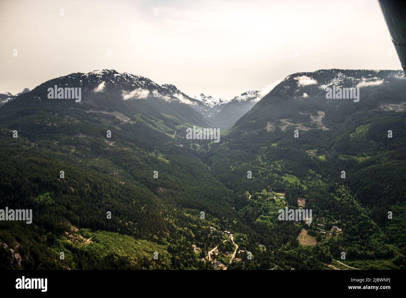 Views from a Vancouver harbour from a DHC-3 de Havilland Turbine Single ...