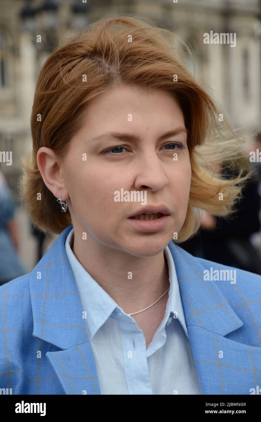 Deputy Prime Minister Olha Stefanishyna appears with the Ukrainian ...