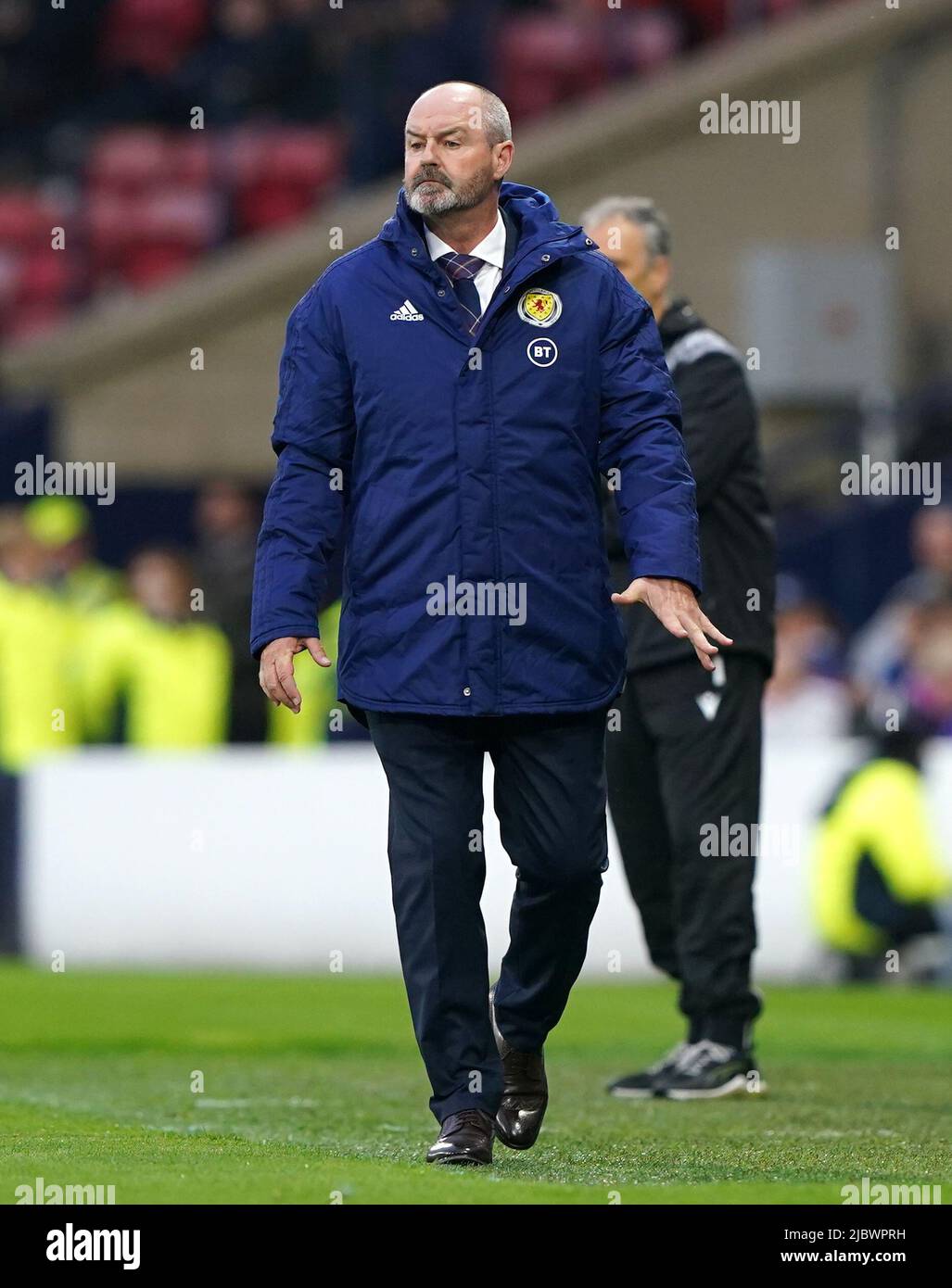 Scotland manager Steve Clarke on the touchline during the UEFA Nations ...