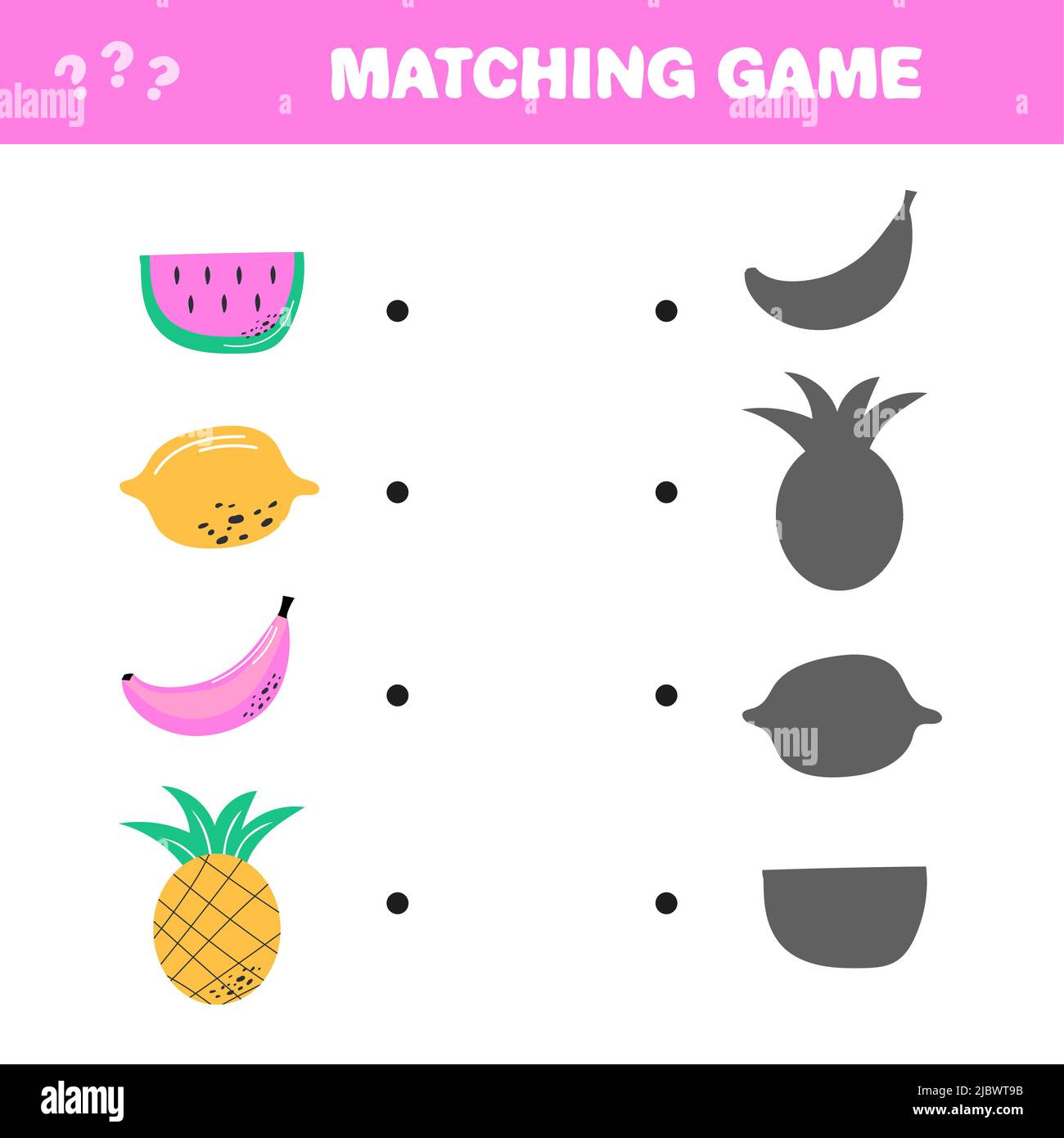 Educational game for children. Find the right shadow. Kids activity ...