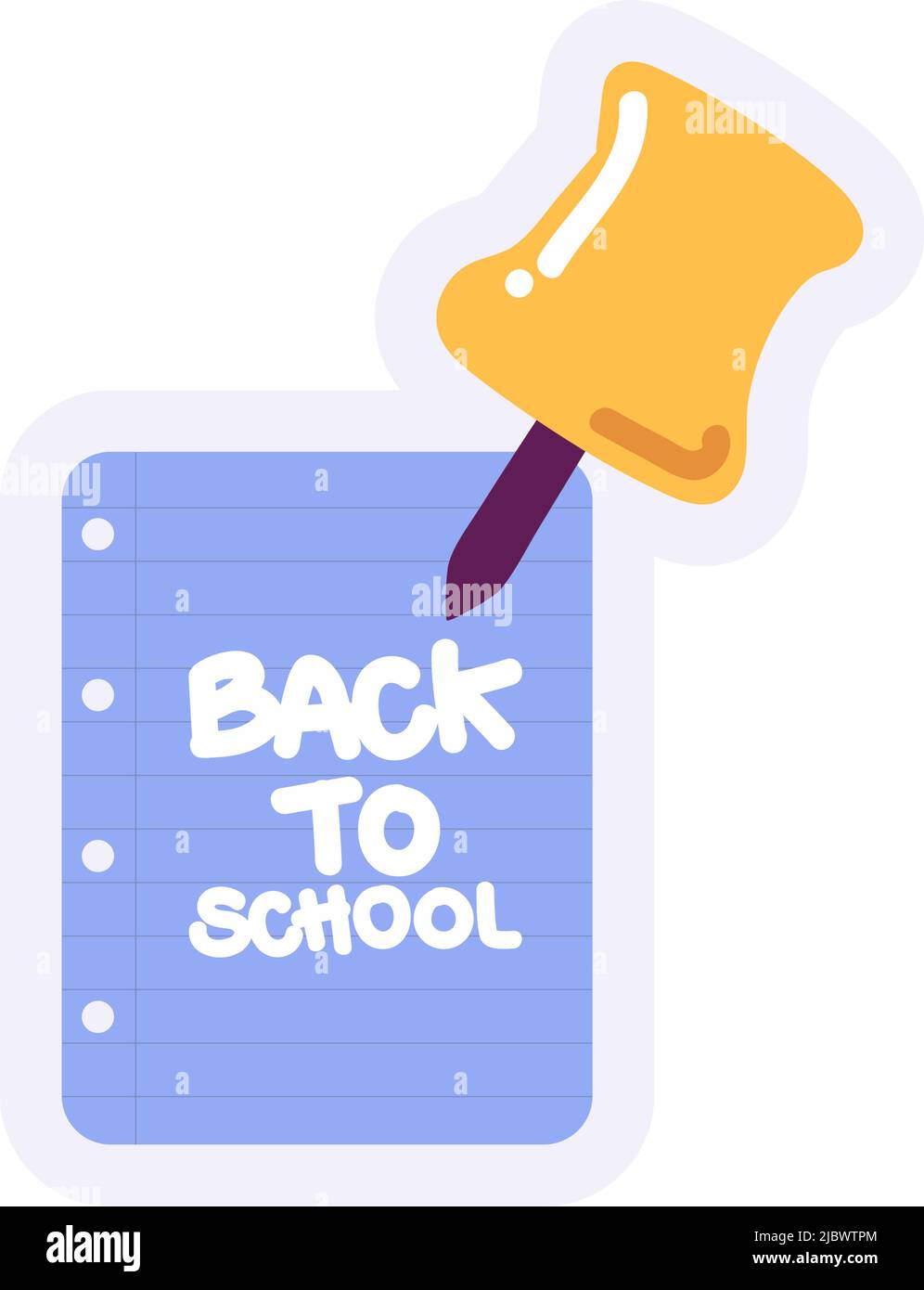 back to school pushpin Stock Vector Image & Art - Alamy