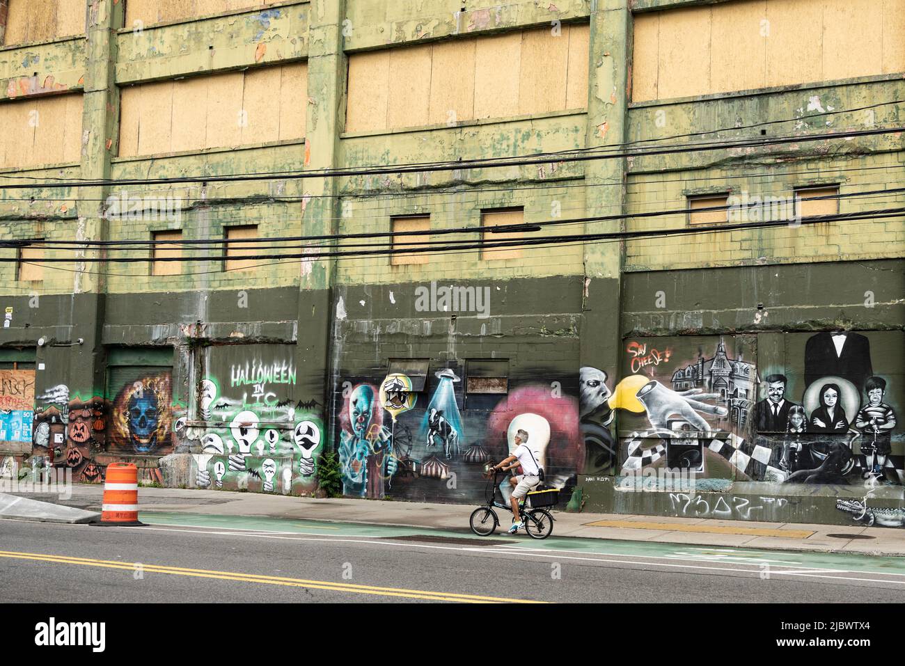 Horror Street art in long island city Stock Photo - Alamy