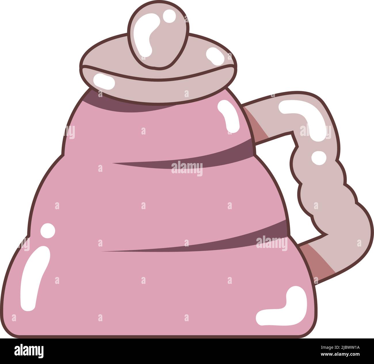 coffee kettle cartoon Stock Vector Image & Art - Alamy