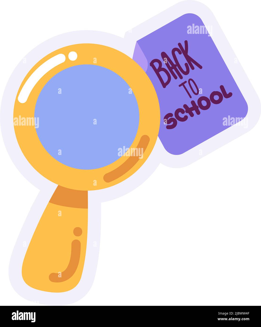 back to school magnifier Stock Vector Image & Art - Alamy
