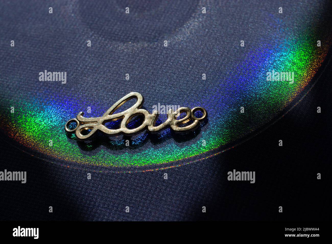 The word love with metal letters as love concept Stock Photo - Alamy