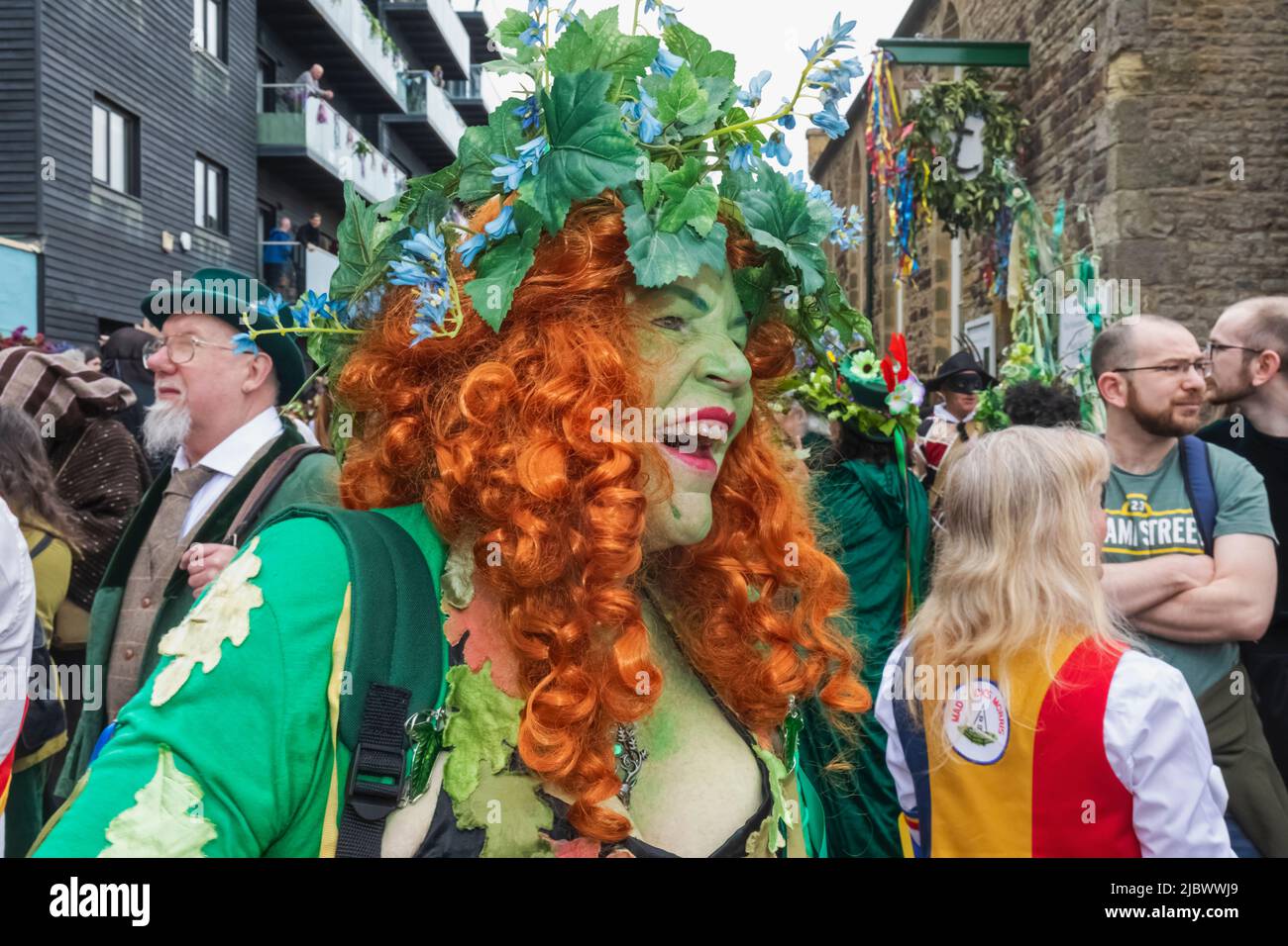 England, East Sussex, Hastings, The Annual Jack in the Green Festival ...